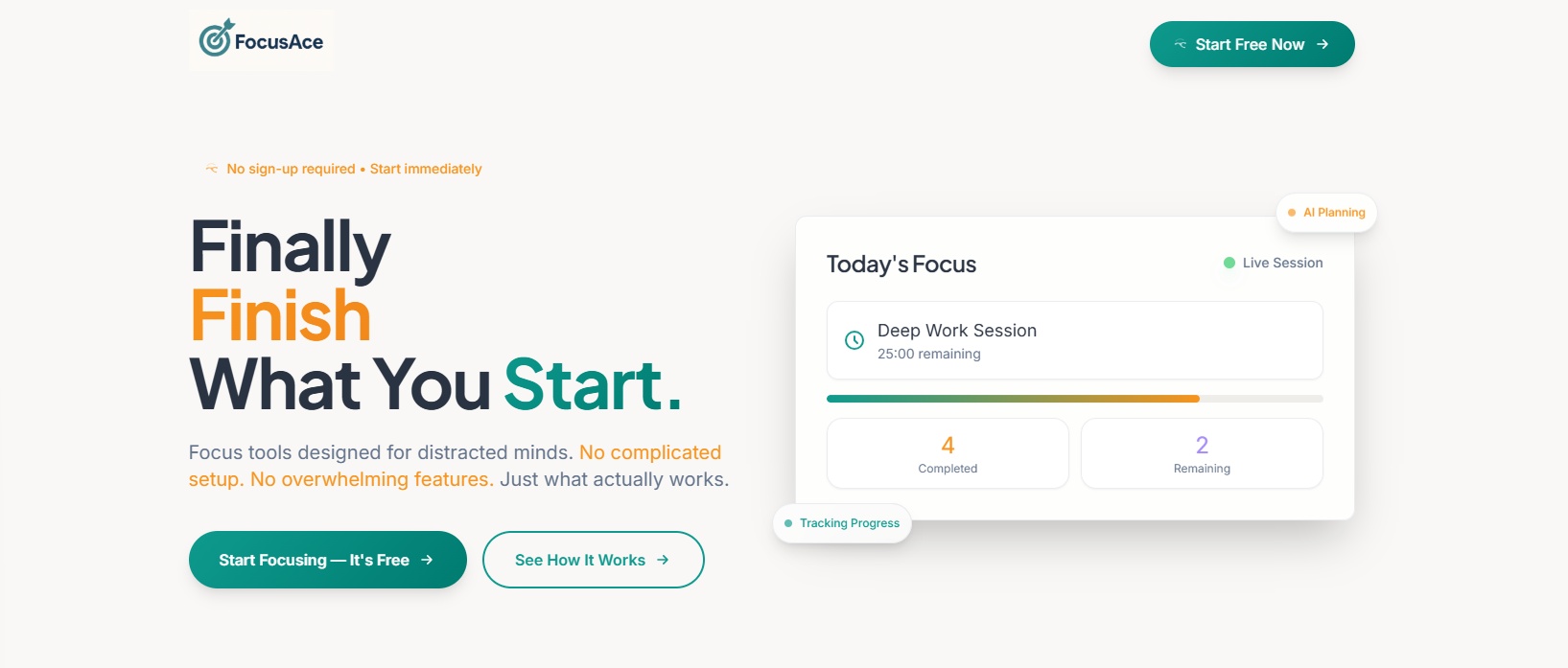 FocusAce — Focus Tools for Distracted Minds | Free Pomodoro, Mind Maps ...